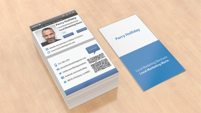 turn your LINKEDIN into a Business Card - fiverr